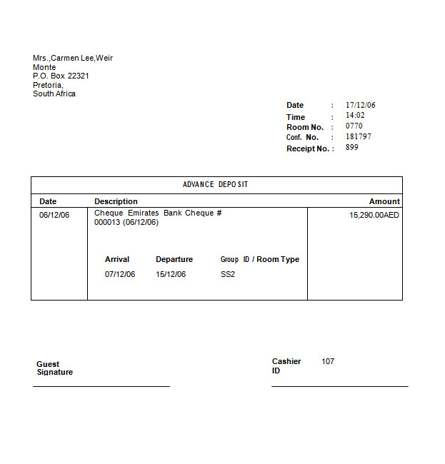 Daily Deposit Record Template | Free Excel Templates