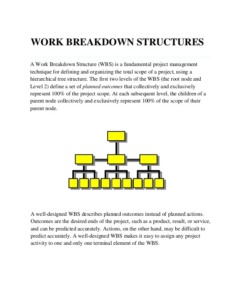 Work Breakdown Structure Templates | 20+ Free Docs, Xlsx & PDF Formats ...
