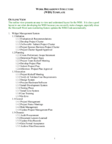 Work Breakdown Structure Tool | Free Excel Templates