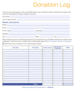 Blank Donation Log Template | Free Excel Templates
