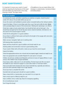 Boat Equipment Maintenance Checklist Template | Free Excel Templates