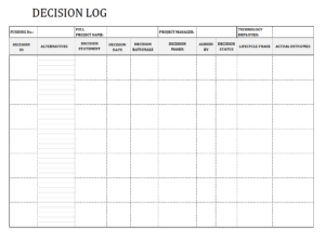 Decision Log Templates | 12+ Free Docs, Xlsx & PDF Formats, Samples ...