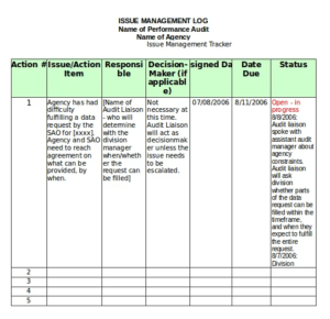 Defect Management Log Template | Free Excel Templates