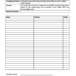 Employee Training Register Templates | 7+ Free Docs, Xlsx & PDF Formats ...