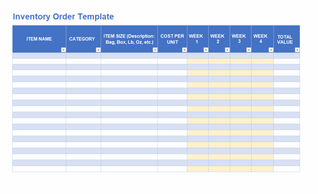 Inventory Order Templates | 10+ Free MS Docs, Xlsx & PDF Formats ...