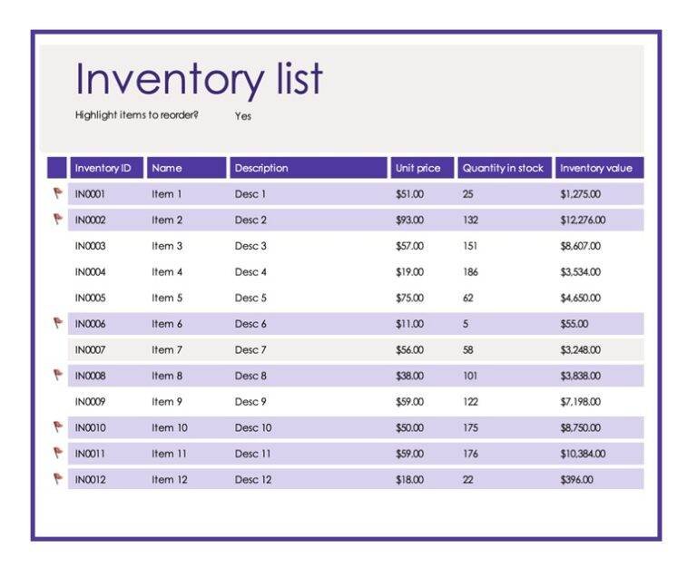 Inventory Order Templates | 10+ Free MS Docs, Xlsx & PDF Formats ...