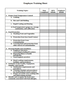 Printable Employee Training Register Template | Free Excel Templates