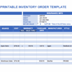 Inventory Order Templates | 10+ Free MS Docs, Xlsx & PDF Formats ...