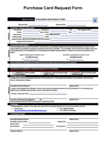 Purchase Card Request Form | Free Excel Templates