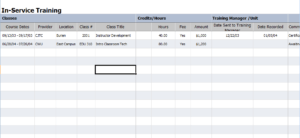 training | Free Excel Templates