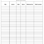 Book Inventory Templates | 13+ Free Printable Xlsx, Docs & PDF Formats ...