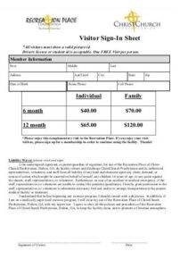 Church Visitor Sign In Form Template | Free Excel Templates