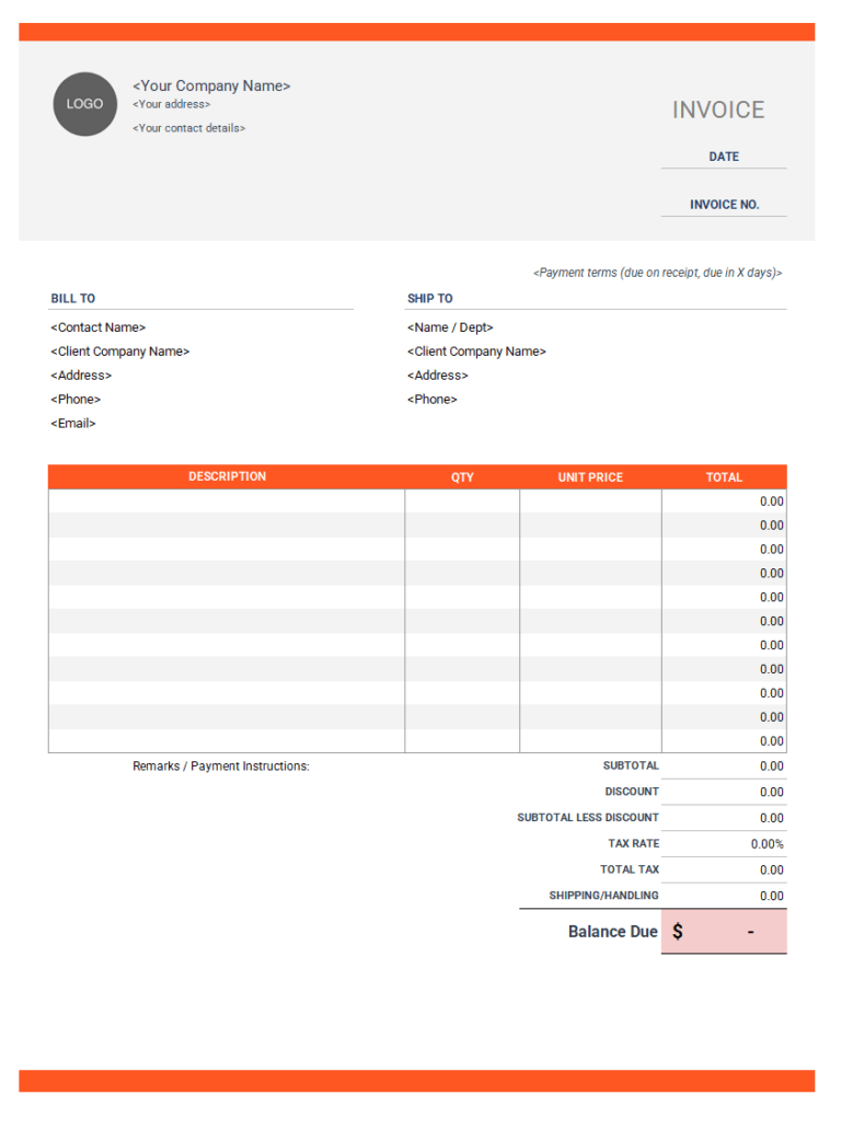Doctor Invoice Templates | 13+ Free Printable Docs, Xlsx & PDF Formats ...