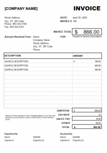 Advance Payment Invoice Templates | 9+ Free Docs, Xlsx & PDF Samples ...