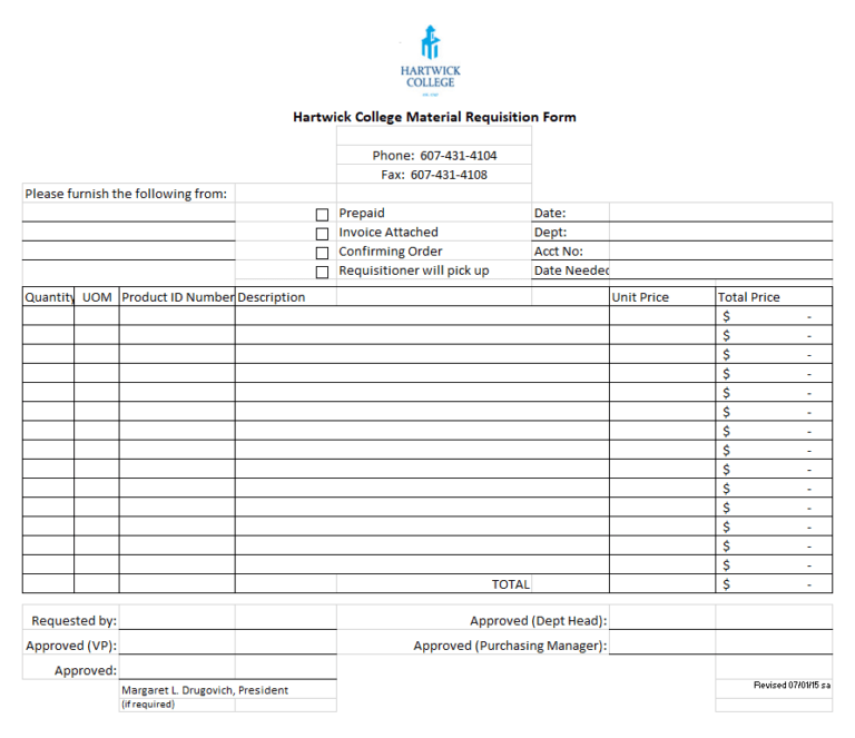 Free Purchase Requisition Form Template | Free Excel Templates