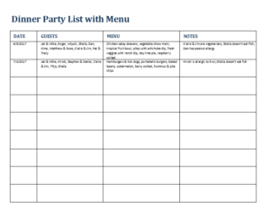 Dinner Party Templates | 8+ Free Docs, Xlsx & PDF Formats, Samples ...