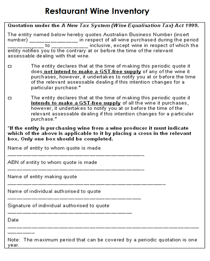 Restaurant Wine Inventory Template | Free Excel Templates