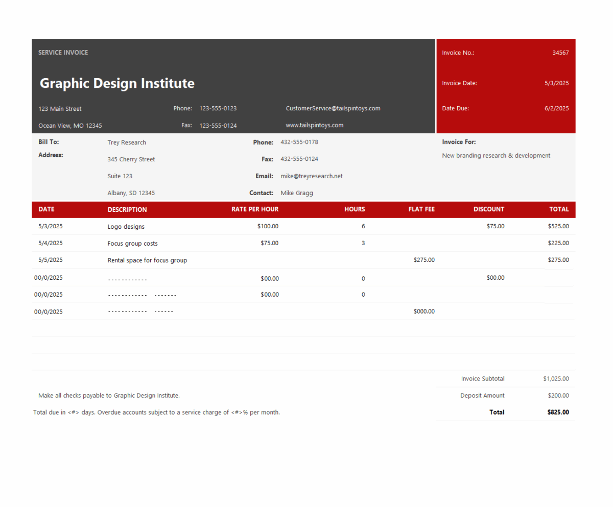 Maintenance Invoice Templates | 11+ Free Printable Docs, Xlsx & PDF ...