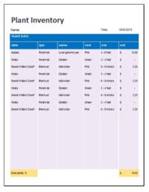 Plant Inventory Templates | 12+ Free Xlsx, Docs & PDF Formats, Samples ...