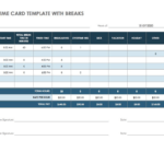 Employee Time Card Templates | 7+ Free Docs, Xlsx & PDF Formats ...