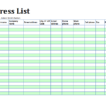 Address List Templates | 16+ Free Printable Xlsx, Word & PDF Samples ...