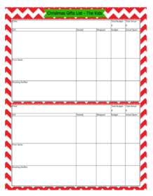Christmas Address List Template | Free Excel Templates