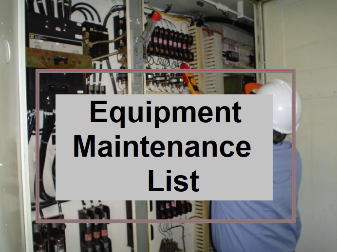 Equipmentmaintenancelist | Free Excel Templates
