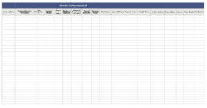 Professional Comparison List Template | Free Excel Templates
