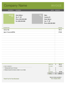 Blank Invoice Templates | 18+ Free Printable Xlsx, Docs & PDF Samples ...