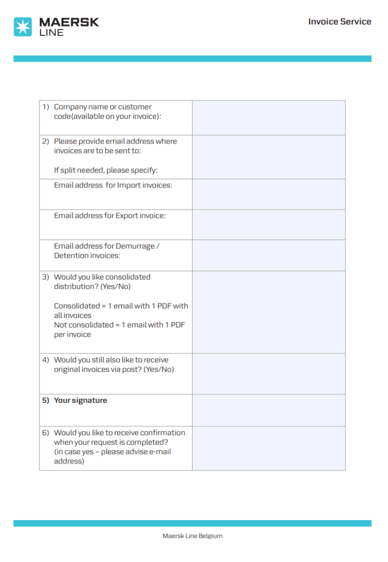 Blank Service Invoice Form | Free Excel Templates