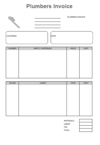 Plumbers Invoice Template | Free Excel Templates