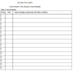 Course Syllabus Templates | 11+ Free Printable Xlsx, Docs & PDF Formats ...