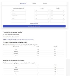 Class Weighted Average Grade Calculator Template | Free Excel Templates