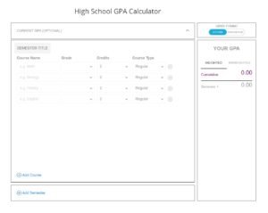 High School GPA Calculator Template | Free Excel Templates