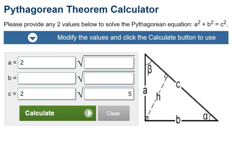 Pythagorean Theorem Calculator Templates | 10+ Free Xlsx, Docs & PDF ...