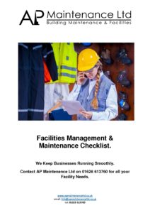 Facility Management and Maintenance Checklist Template | Free Excel ...
