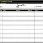Sign Up Sheet Templates | 19+ Free Xlsx, Docs & PDF Formats, Samples ...