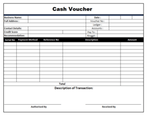 Cash Voucher Template | 18+ Free Xlsx, Docs, and PDF Formats, Samples ...