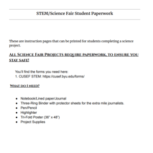 Science Fair Project Templates | 10+ Free Printable Xlsx, Docs and PDF ...