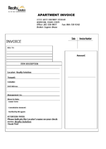 Rental Invoice Templates | 15+ Free Printable Xlsx, Docs and PDF ...