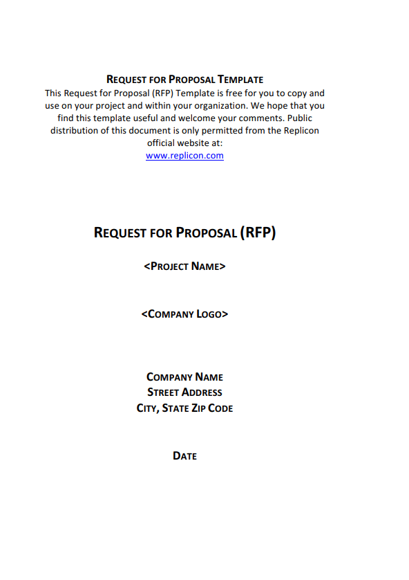 Request for Proposal Writing Template | Free Excel Templates