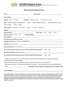 Face Sheet Form | Free Excel Templates