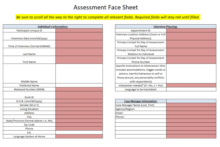 Face Sheet Templates | 10+ Free Printable Xlsx, Docs and PDF Formats ...