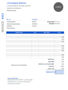 Carpet Cleaning Invoice Templates | 10+ Free Printable Xlsx, Docs and ...