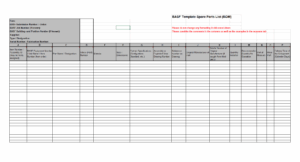 Spare Parts List Template | 7+ Free Printable Xlsx, Docs and PDF ...