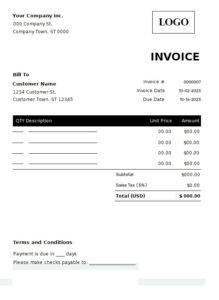 Free Product Invoice Template | 09+ Free Printable Docs and PDF Formats ...